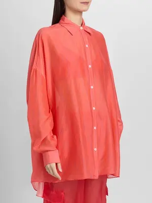 Kiki De Montparnasse Joue Avec Moi Print Cotton-blend Oversized Shirt