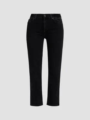 FRAME Le Sleek High-rise Straight Jeans - Meteor