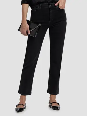 FRAME Le Sleek High-rise Straight Jeans - Meteor