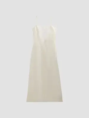 Kiki De Montparnasse Papillon Laser Cut Organza Long Dress - Ecru