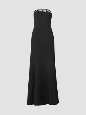 Shoshanna Phillippa Crepe Strapless Gown