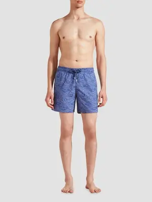 Vilebrequin Embroidered Aquarium Swim Trunks