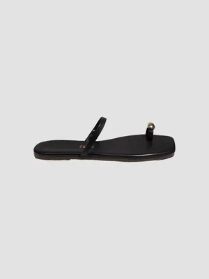 Tkees Cole Leather Flat Sandals Sable