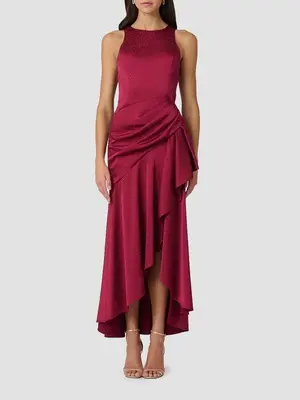 Shoshanna Verena Draped Midi-dress