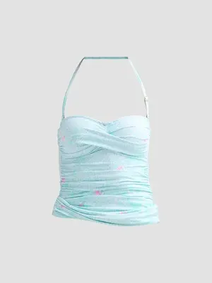 Lilly Pulitzer® Flaco Ruched Tankini Mint