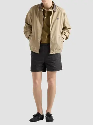 Prada Gart-dyed Cotton Polo Shirt - Brown