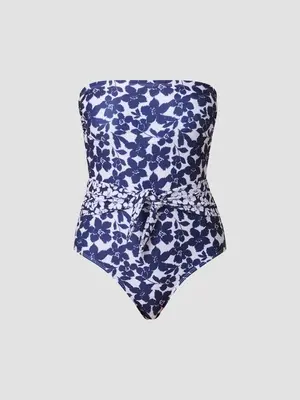 Shoshanna Floral Tie-waist One-piece Swimsuit