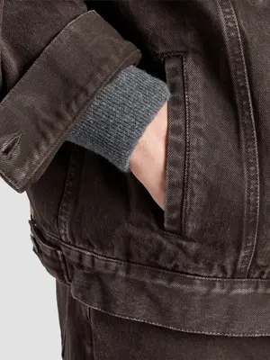 Prada Wool And Cashmere Polo Sweater - Grey