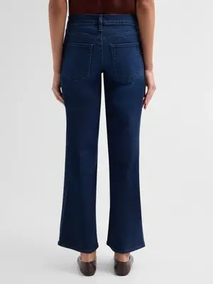 FRAME Le Slim Palazzo Low-rise Jeans