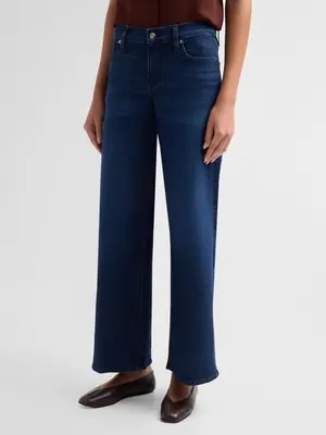FRAME Le Slim Palazzo Low-rise Jeans