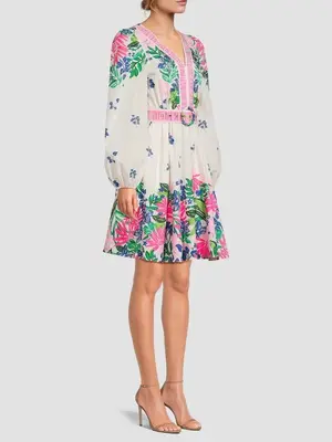Lilly Pulitzer® Chyanna Floral Cotton Belted Minidress