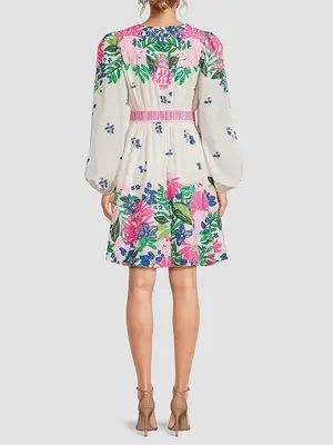 Lilly Pulitzer® Chyanna Floral Cotton Belted Minidress