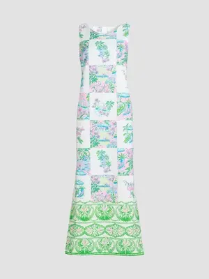 Lilly Pulitzer® Dee Patch Print Maxi Dress - Multi Sunny Dee Patch