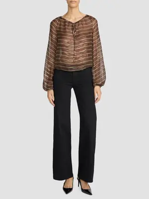 FRAME Le Slim Palazzo Low-rise Wide-leg Jeans