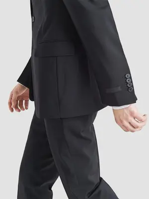 Prada Single Breasted Wool And Mohair Suit - Black