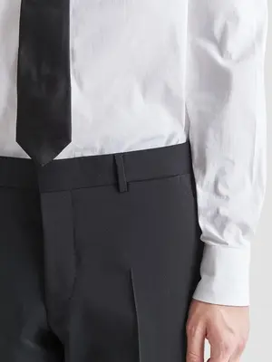 Prada Single Breasted Wool And Mohair Suit - Black