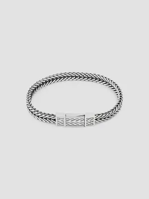 Tateossian Coda Di Volpe Sterling Bracelet