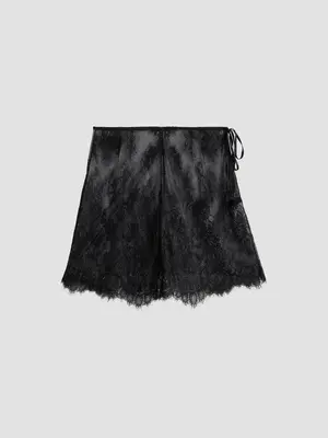 Kiki De Montparnasse High Summer Sabine Lace Bermuda Shorts - Black