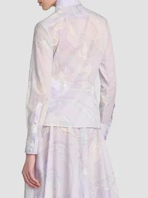 Emilio Pucci Passepartout Cotton Muslin Slim-fit Shirt