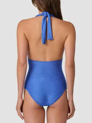 Shoshanna Patterned Halterneck One-piece Swimsuit