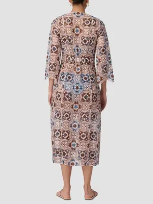 Shoshanna Cannes Crochet Cover-up Midi-dress