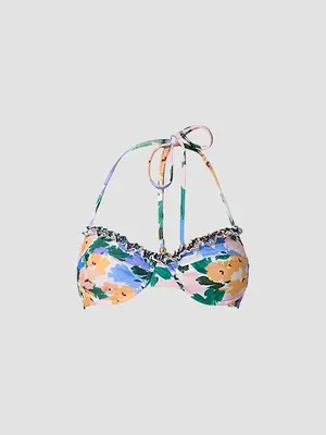 Shoshanna Floral Halterneck Bikini Top - Multi