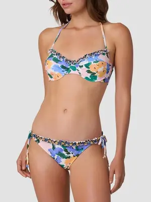 Shoshanna Floral Halterneck Bikini Top