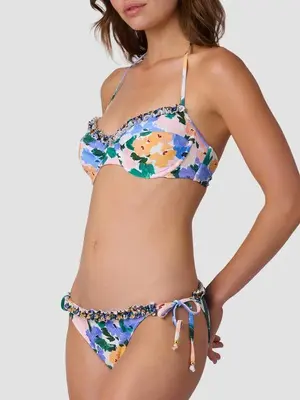 Shoshanna Floral Halterneck Bikini Top