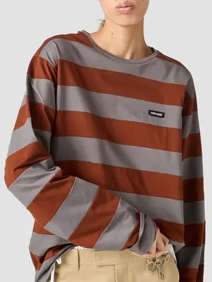 Miu Miu Striped Jersey T-shirt