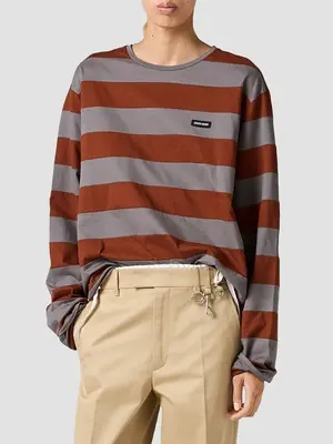 Miu Miu Striped Jersey T-shirt