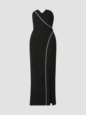 Shoshanna Star Bandeau Slit Midi-dress
