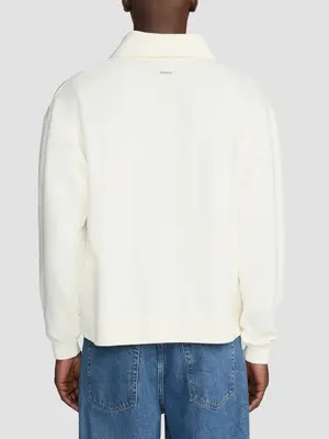 FRAME X Sotheby's Cotton Quarter-zip Sweatshirt