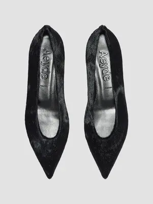 AeydĒ Cassy Pony Hair Ballet Flats