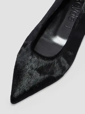 AeydĒ Cassy Pony Hair Ballet Flats