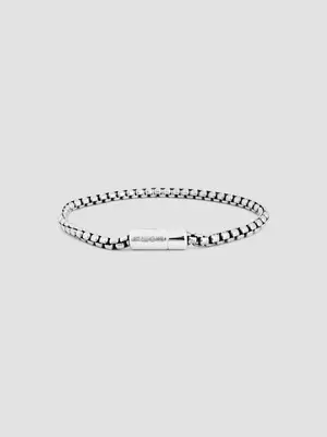 Tateossian Sterlin Oxidised Bracelet - Silver