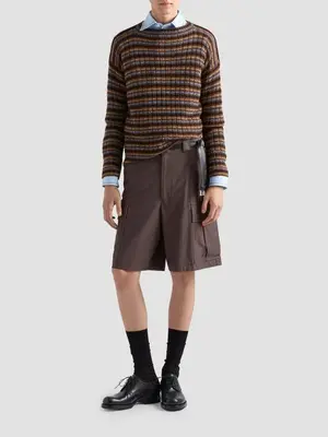 Prada Shetland Wool Boat Neck Sweater