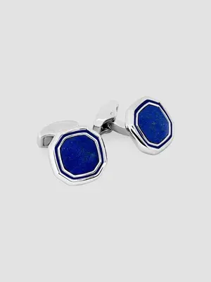 Tateossian Enamel & Bronze-plated Cufflinks - Blue