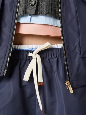 Miu Miu Technical Fabric Bermuda Shorts