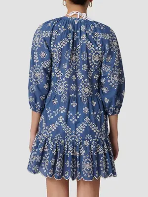 Shoshanna Floral Cotton Button-front Minidress