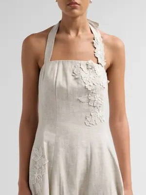 SACHIN BABI Pippa Linen Blend Midi Dress