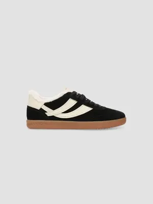 Vince Oasis Shearling-lined Suede Sneakers - Black