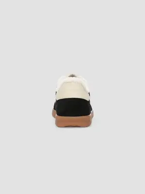 Vince Oasis Shearling-lined Suede Sneakers - Black