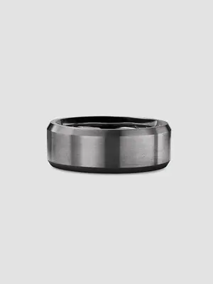 David Yurman Streamline Beveled Band Ring In Mm - Titanium