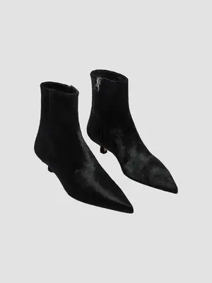 AeydĒ Sofie 30mm Calf Hair Ankle Boots
