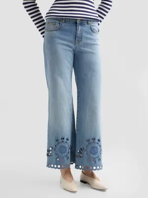 MAISON COMMON Cutout Crop Jeans