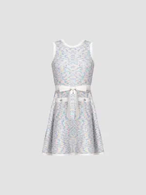 Shoshanna Coco Tweed Minidress - Candy Multi Optic