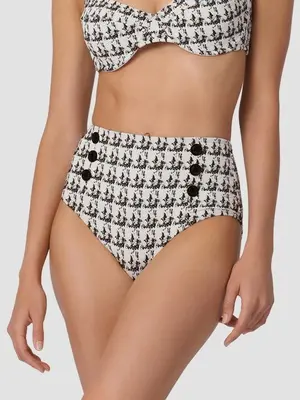Shoshanna Houndstooth Bikini Bottom