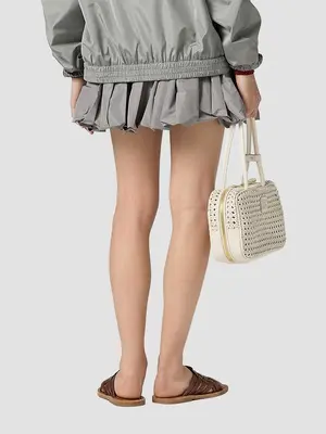 Miu Miu Technical Fabric Mini-skirt - Grey