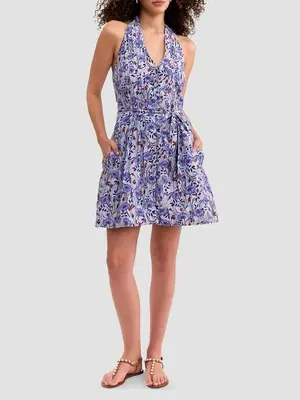 Rebecca Taylor Daphne Floral Cotton-silk A-line Minidress