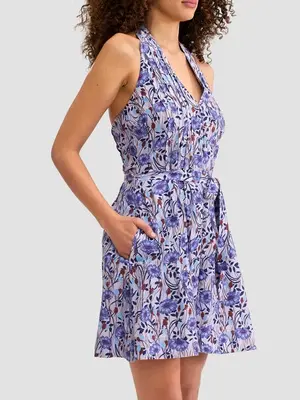 Rebecca Taylor Daphne Floral Cotton-silk A-line Minidress